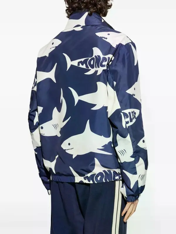 Moncler Shark-print Bomber Jacket
