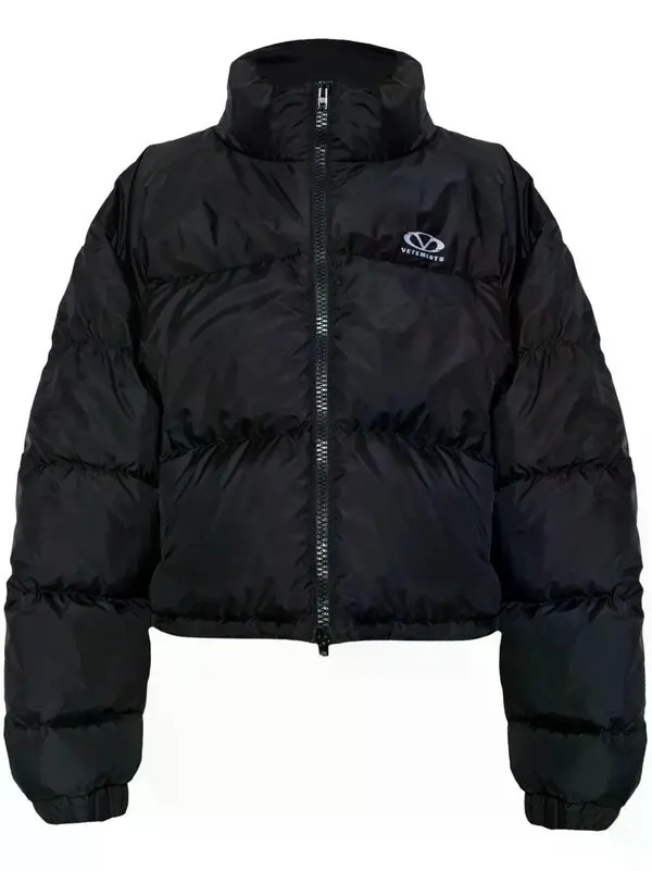 Vetements Logo-embroidered Puffer Jacket