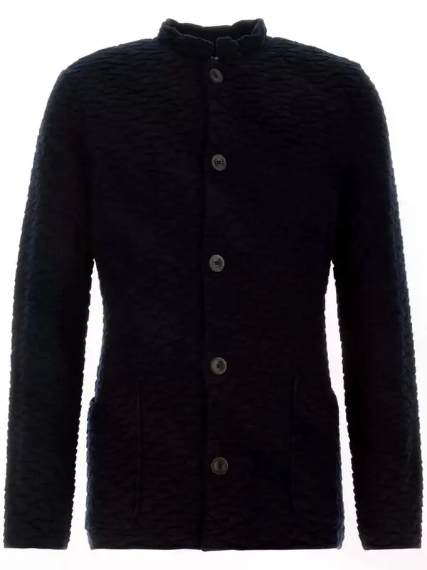 Giorgio Armani Embroidered Wool-blend Cardigan