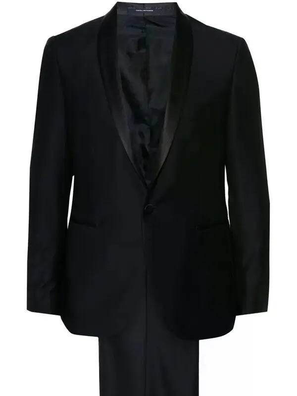 Tagliatore Single-breasted Wool Suit - Blue