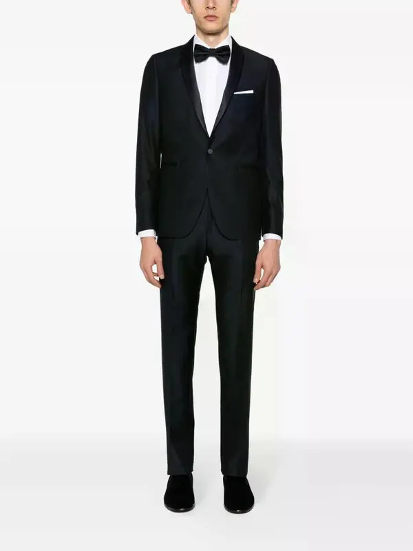 Tagliatore Single-breasted Wool Suit - Blue