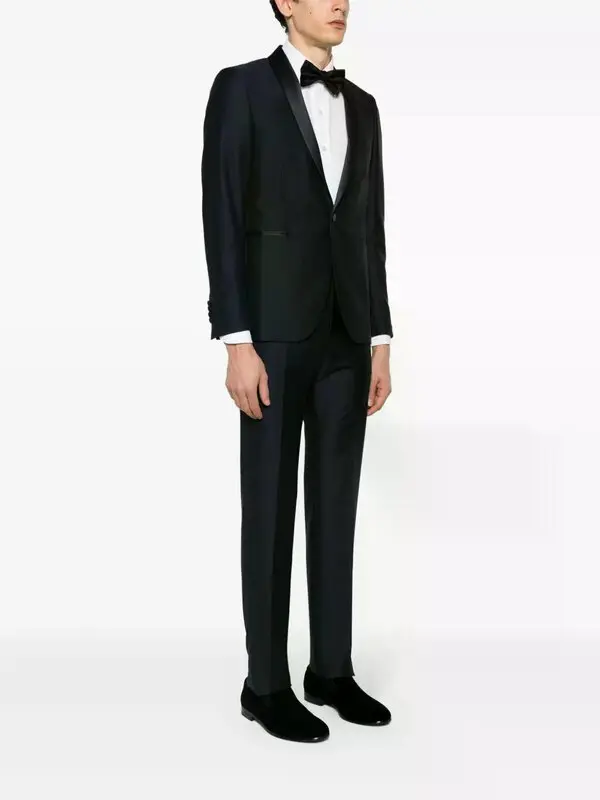 Tagliatore Single-breasted Wool Suit - Blue