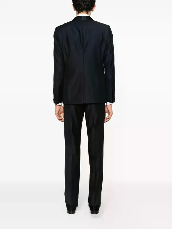 Tagliatore Single-breasted Wool Suit - Blue
