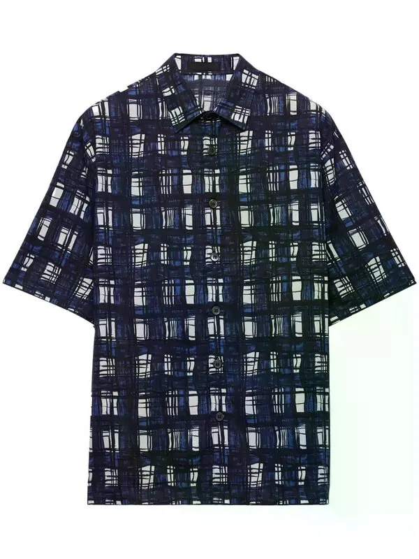Prada Short-sleeves Cotton Shirt