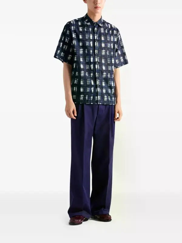Prada Short-sleeves Cotton Shirt
