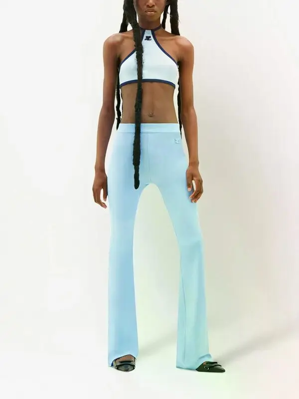 COURREGES Halterneck Cropped Top