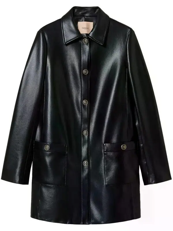 TWINSET Logo-buttons Trench Coat