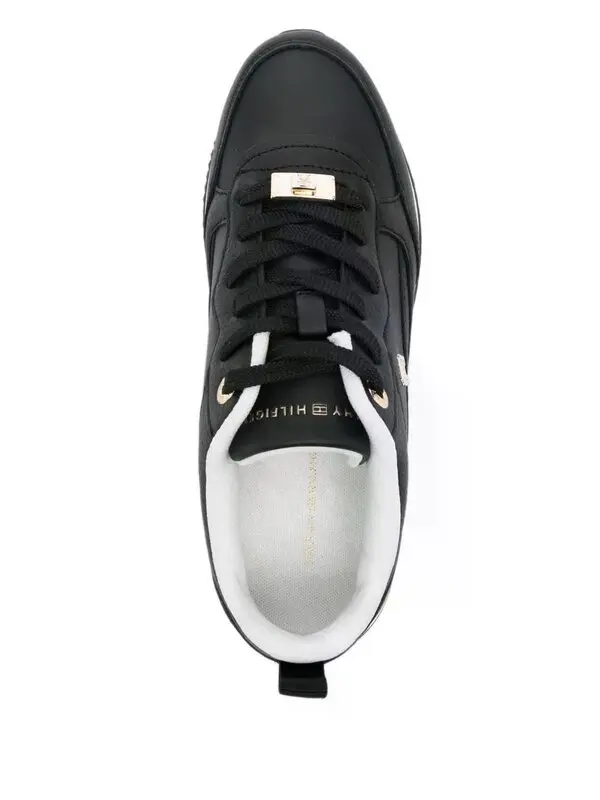 Tommy Hilfiger Logo Detail Sneakers - Black