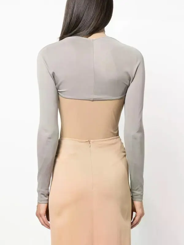 Christopher Esber Long Sleeve Cropped Top