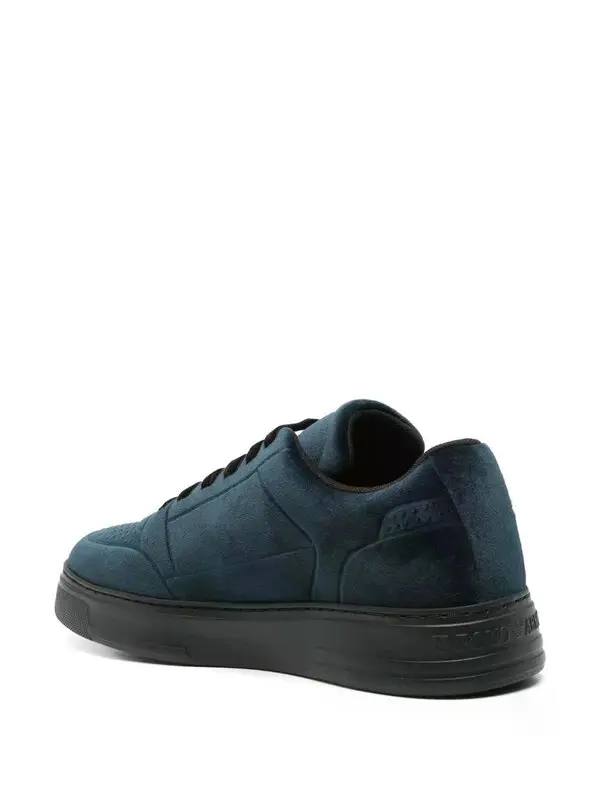 Emporio Armani Velvet Lace-up Sneakers