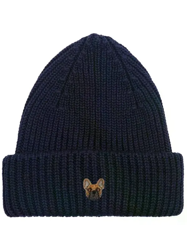 PELO FOUNDATION Boule Dogue Beanie Hat - Blue