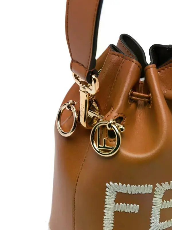 Fendi Mon Tresor Leather Bucket Bag