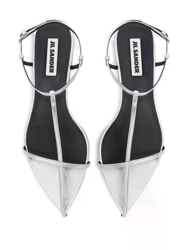 JIL SANDER Cage Low-heel Sandals - Grey