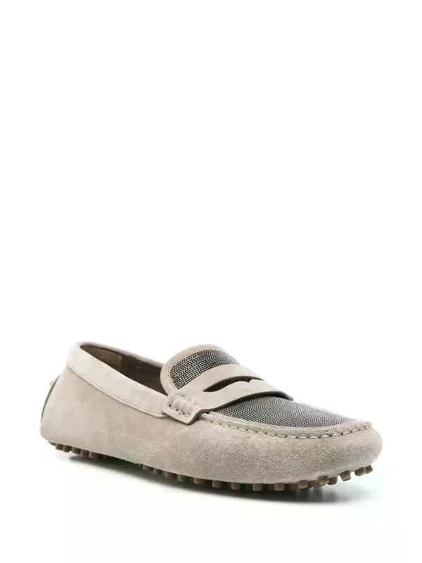 Brunello Cucinelli Monili-embellished Loafers