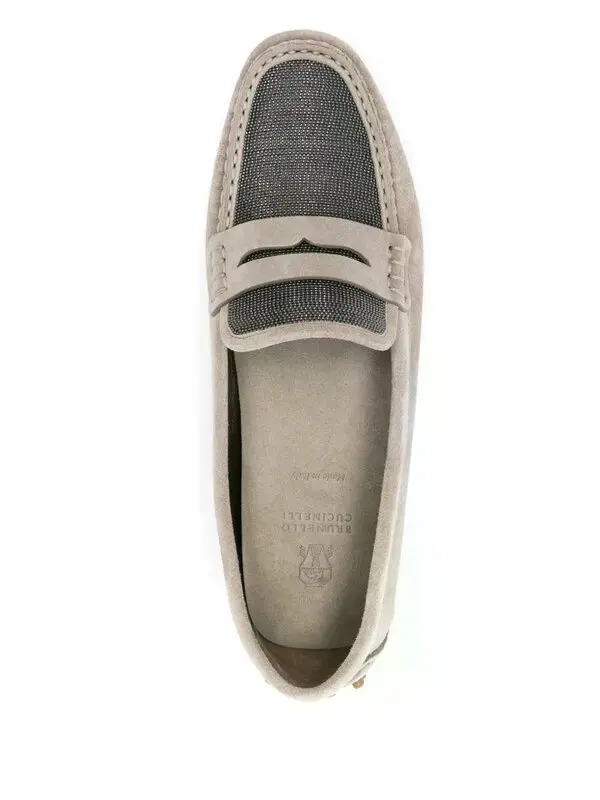 Brunello Cucinelli Monili-embellished Loafers