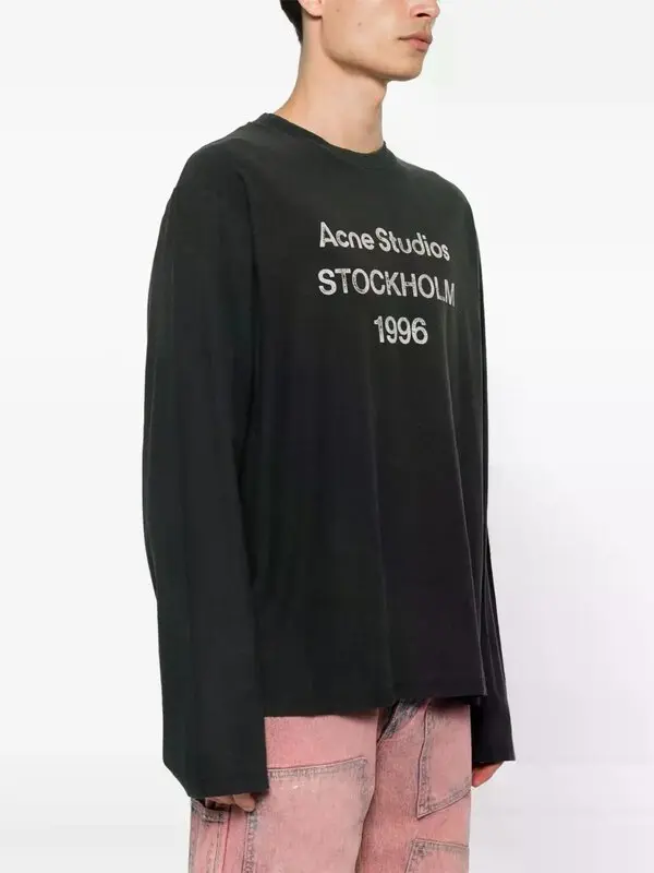Acne Studios Logo-print Distressed T-shirt