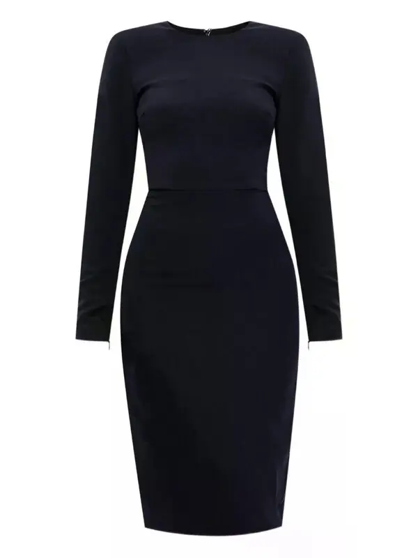 Victoria Beckham Long-sleeve Fitted Dress - Blue