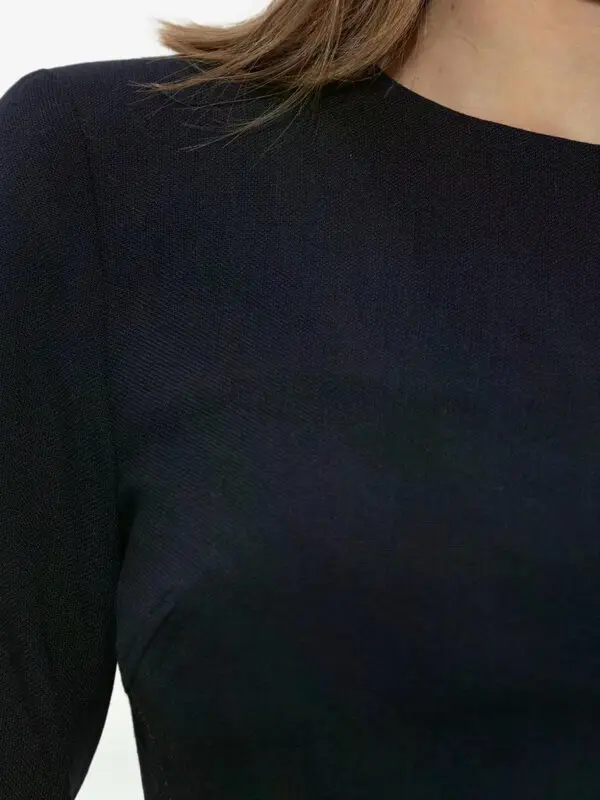 Victoria Beckham Long-sleeve Fitted Dress - Blue