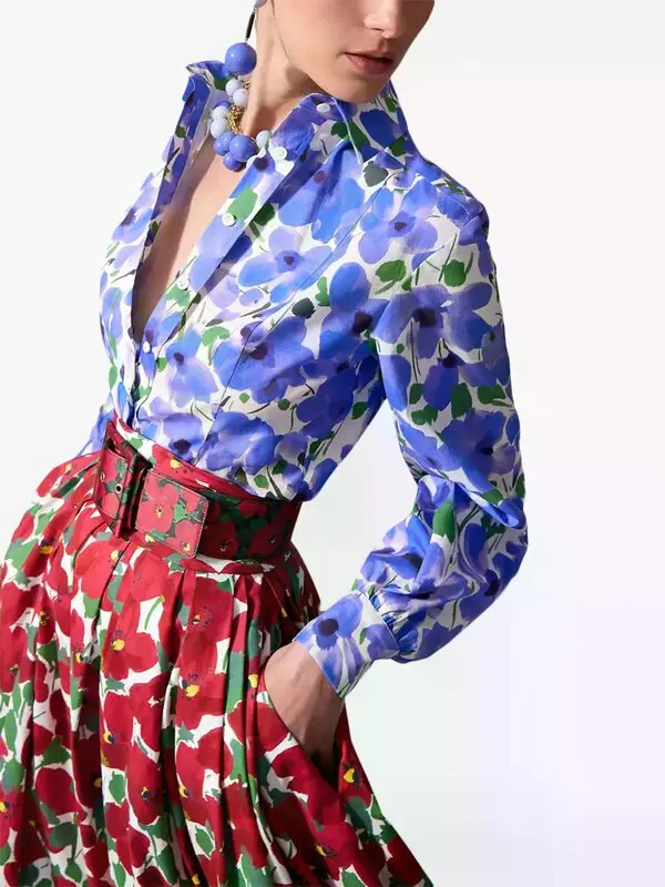 Carolina Herrera Floral-print Blouse