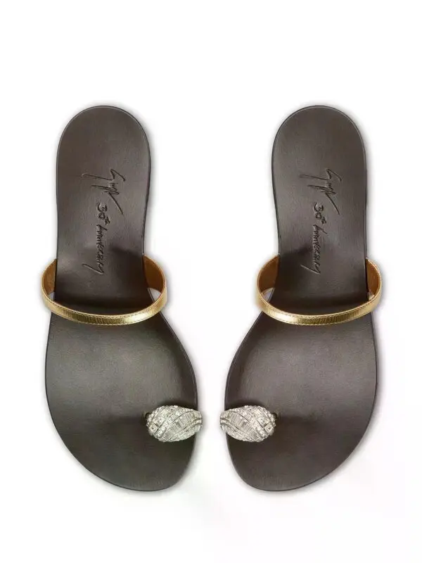 GIUSEPPE ZANOTTI Icon Ring Sandals - Gold