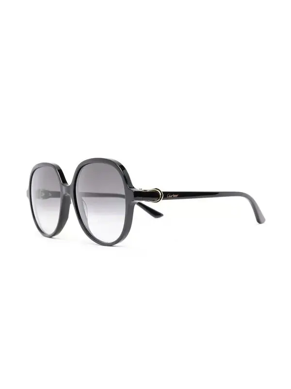 Cartier Oversized Frame Sunglasses - Black