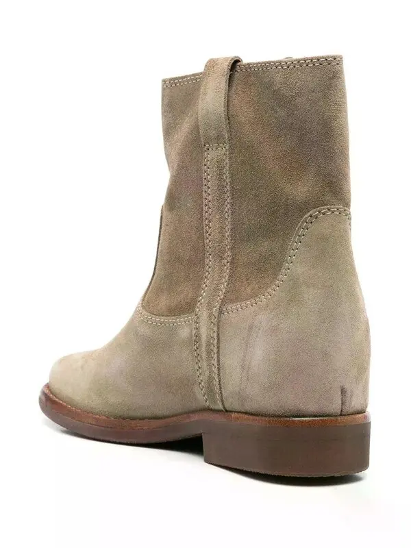 Isabel Marant Étoile Susee Suede Cowboy Boots - Green