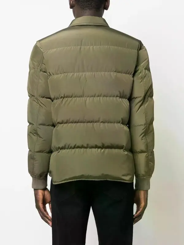 TOM FORD Techno Ottoman Padded Jacket - Green