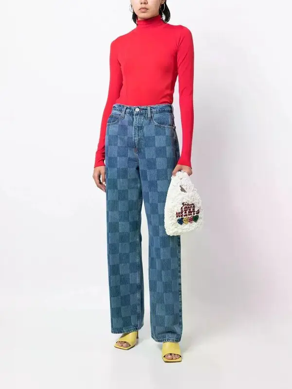 ANYA HINDMARCH Love Hearts Embroidered Tote Bag