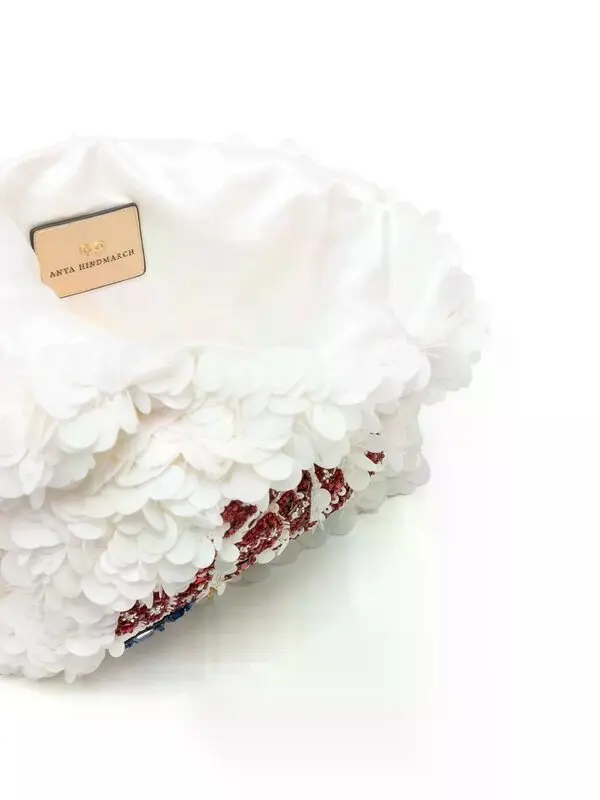 ANYA HINDMARCH Love Hearts Embroidered Tote Bag