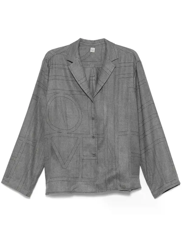 TOTEME Monogram Flannel Shirt