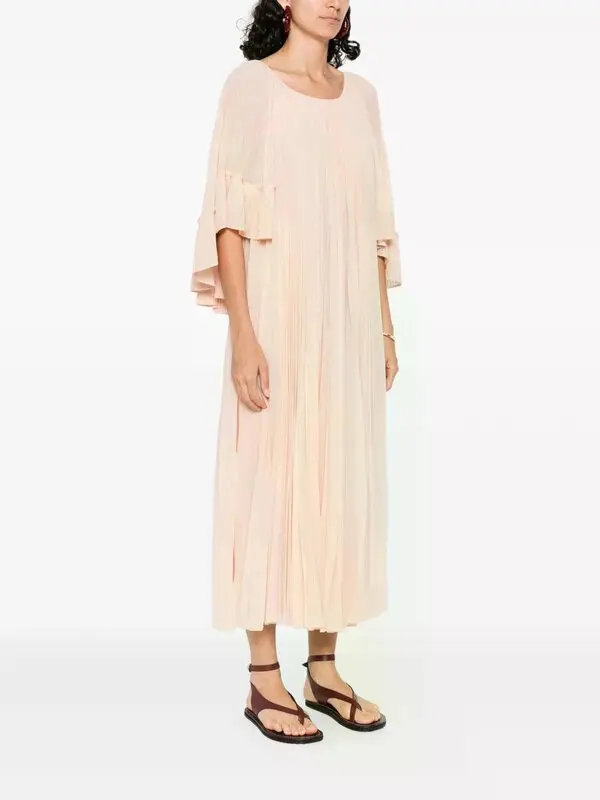 Zimmermann Illuminate Pleated Cape Dress
