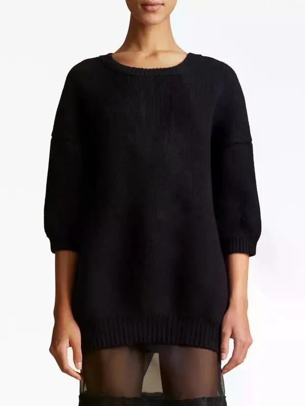Khaite The Nere Cashmere Jumper - Black
