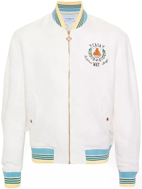 Casablanca Trophy Bomber Jacket - Neutrals