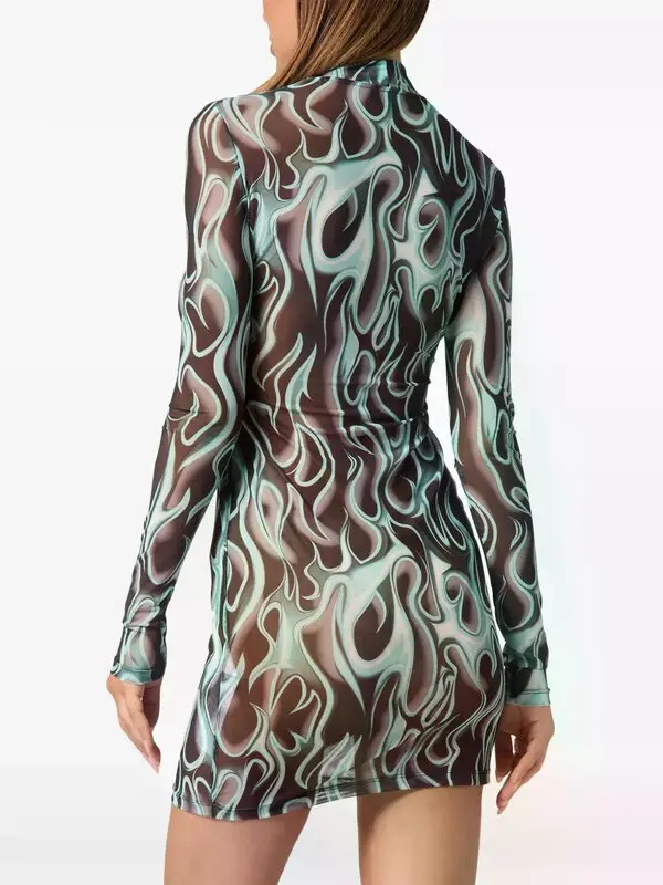 Philipp Plein Flame Minidress