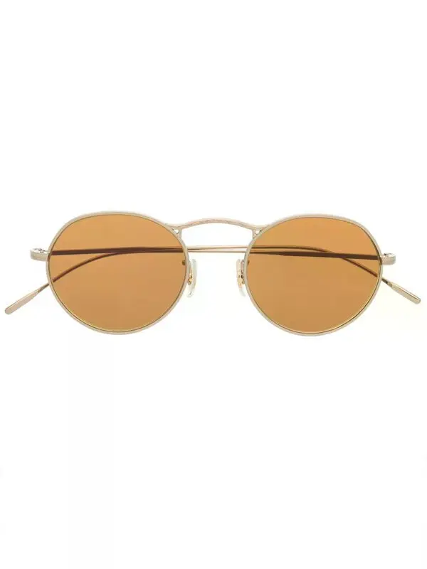 Oliver Spencer M-4 30th Round-frame Sunglasses - Gold