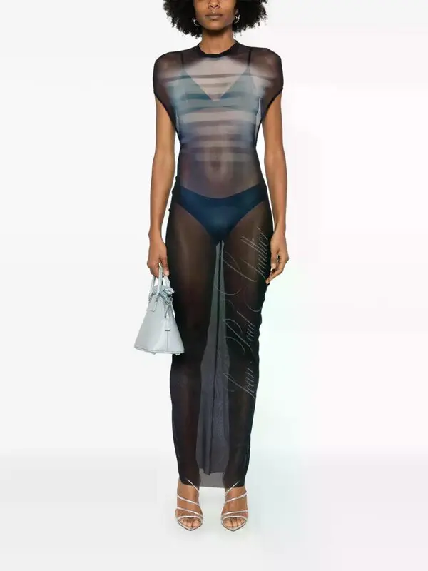 JEAN PAUL GAULTIER Sheer Maxi Dress