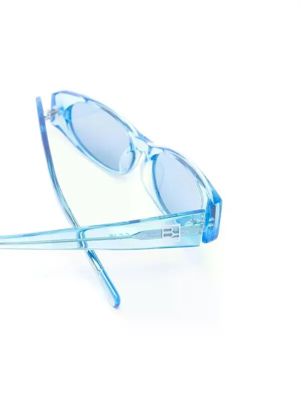 By Far Rodeo Transparent-frame Design Sunglasses - Blue