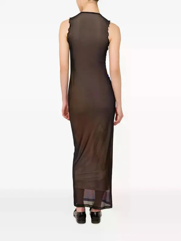 Moschino Printed Maxi Dress