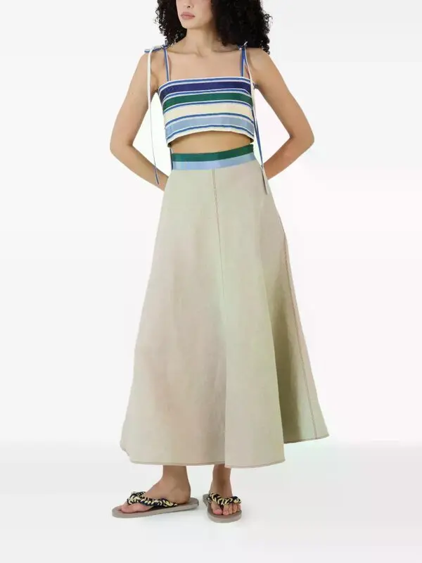 Rosie Assoulin Ribbon-detail A-line Skirt