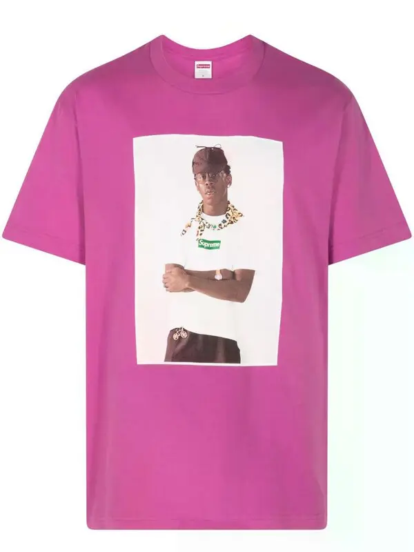 Supreme X Tyler The Creator Photograph-print T-shirt - Pink