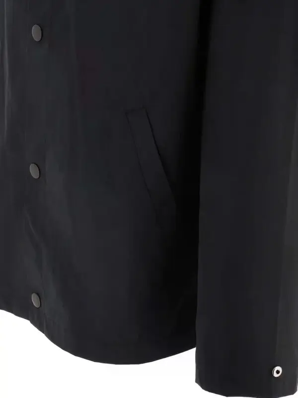 A.p.c. Regis Logo Embroidered Shirt Jacket - Black