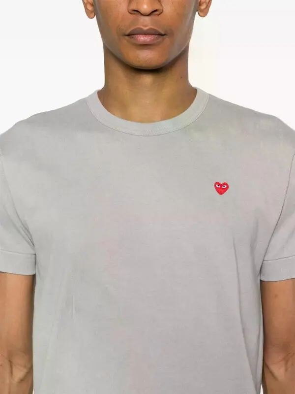 Play Comme Des Garcon Mini Heart-patch T-shirt