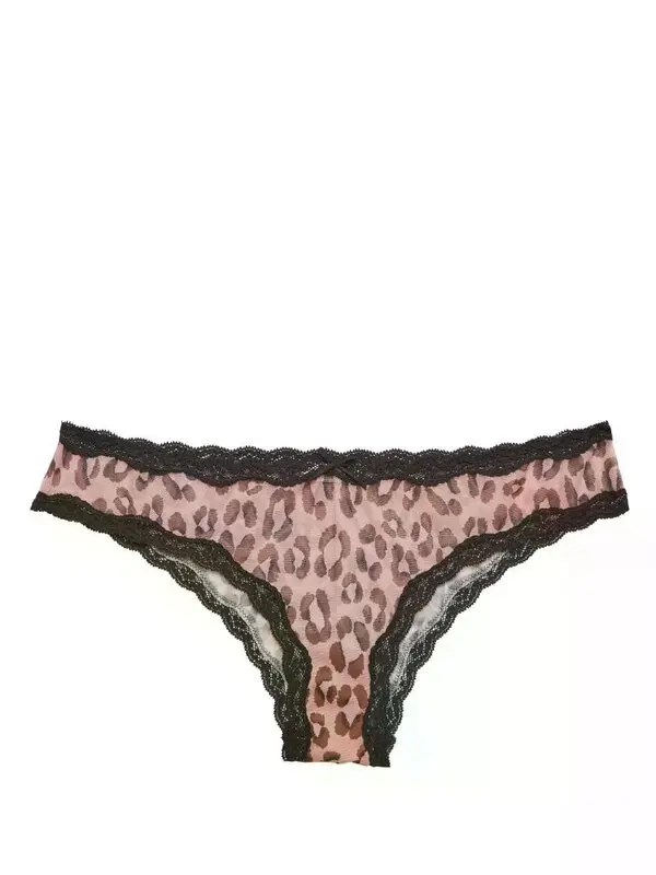 FLEUR DU MAL Leopard-print Sheer Bra