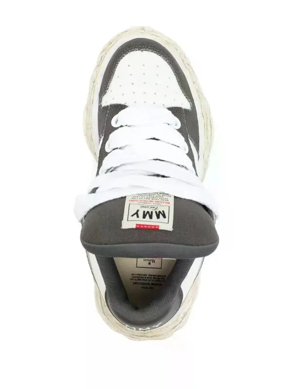 Mihara Yasuhiro Wayne Og Sole Leather Sneakers - Brown