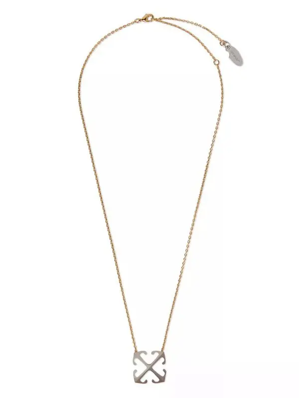 Off-White Arrow Necklace - Gold