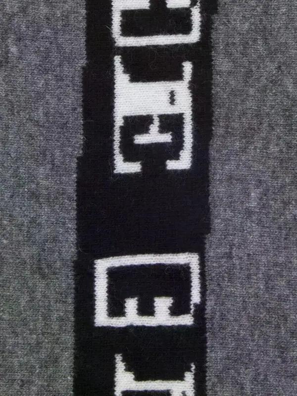 Valentino Garavani Slogan-embroidered Scarf