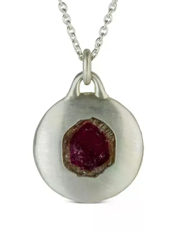 PARTS OF FOUR Disk Necklace - Silver