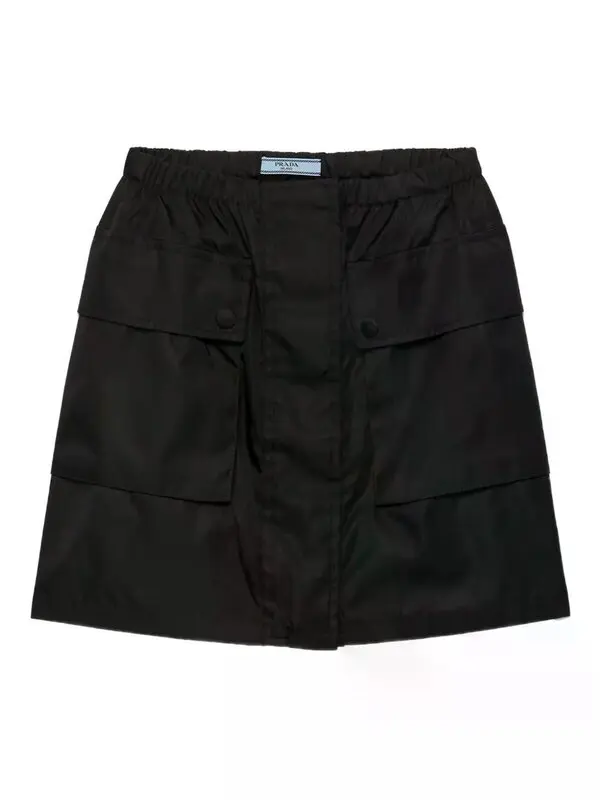 Prada Elasticated-waist Mini Skirt