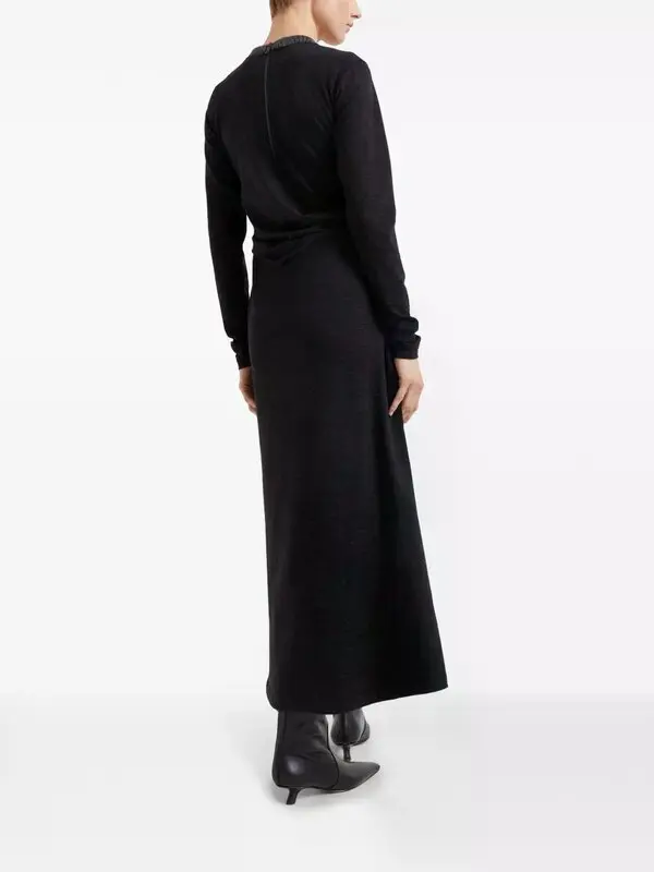 Brunello Cucinelli Monili-trim Gathered Dress