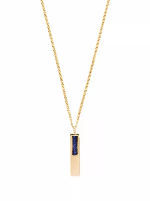Tom Wood Lapis Lazuli Pendant Necklace - Gold